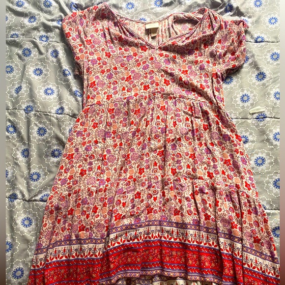 Dresses | Cute Red And Purple Day Dress | Poshmark